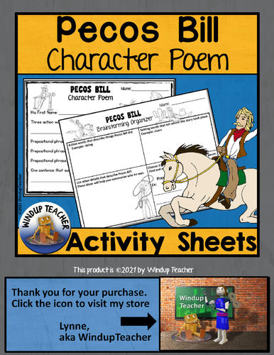 Pecos Bill Poetry Activity | Teaching Resources