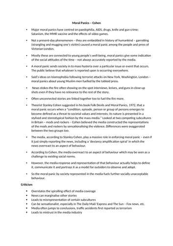 AQA A Level Media Studies Media Theory | Teaching Resources