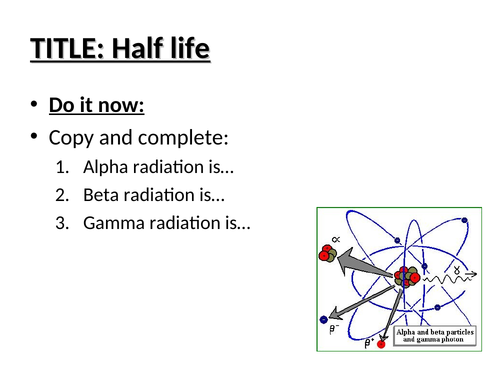 Half life | Teaching Resources