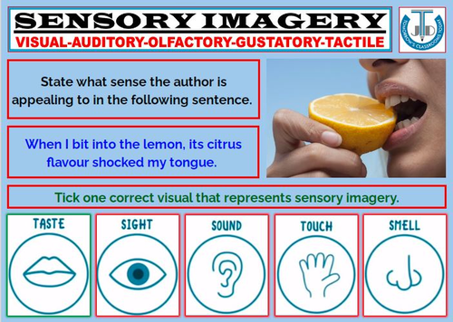 SENSORY IMAGERY: 60 BOOM CARDS | Teaching Resources