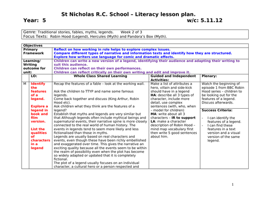 Year 5 Back to School Autumn Planning Fables Literacy Lots of Planning ...