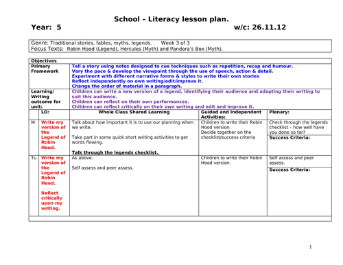 Year 5 Back to School Autumn Planning Fables Literacy Lots of Planning ...