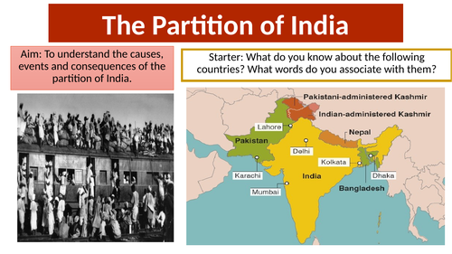 Partition of India | Teaching Resources