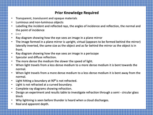 Light - Reflection and Refraction - Dominoes Game for Middle School ...