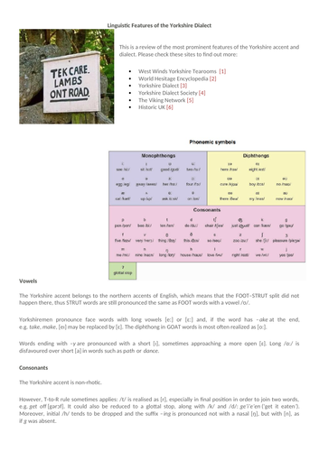 English Language A Level Accent and Dialect SOW | Teaching Resources
