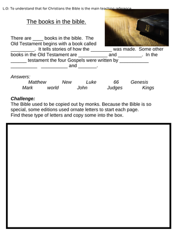 Bible Research for Year 5 and 6 | Teaching Resources