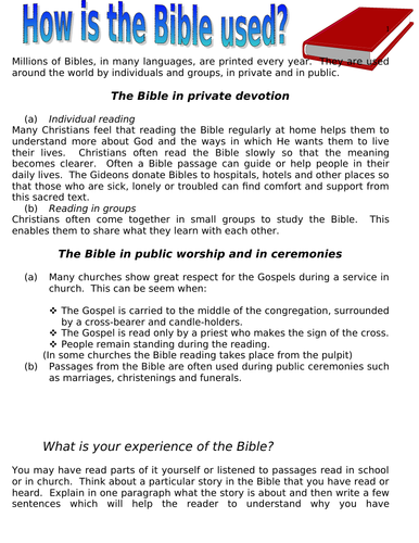 Bible Research for Year 5 and 6 | Teaching Resources