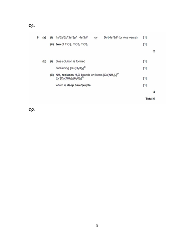 A level -Past paper practice | Teaching Resources