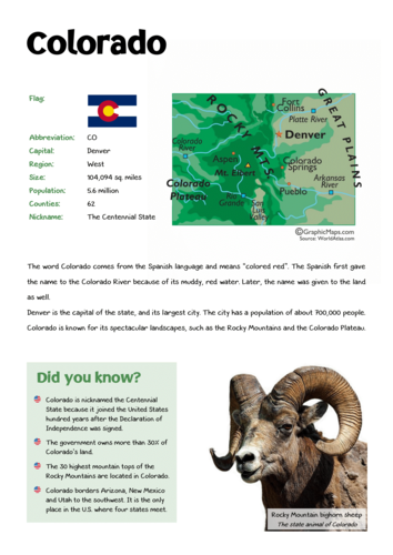 Colorado | Teaching Resources