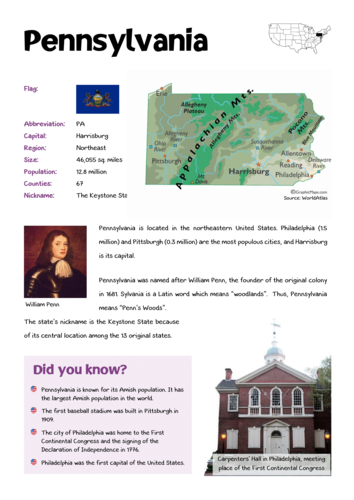Pennsylvania | Teaching Resources