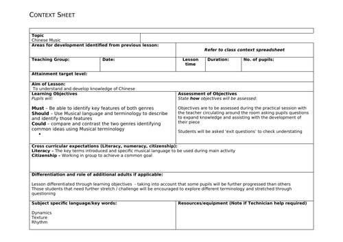 Chinese Music | Teaching Resources