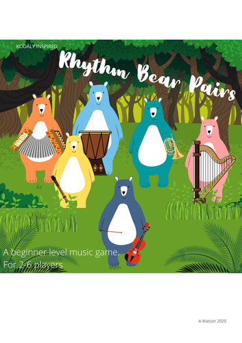 Kodaly Inspired Build your Band Rhythm Music Theory Card Game Beginner ...