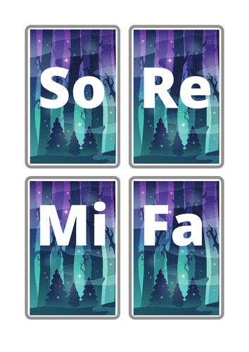 Solfege Cards Minor Scale | Teaching Resources