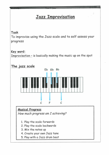 Jazz Improvisation | Teaching Resources