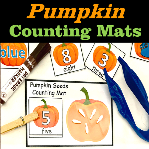 Pumpkin Math Centers | Numbers, Shapes, Colors, Emotions, Patterns ...