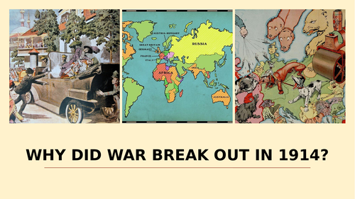 KEY STAGE 3 UNIT OF WORK - FIRST WORLD WAR | Teaching Resources