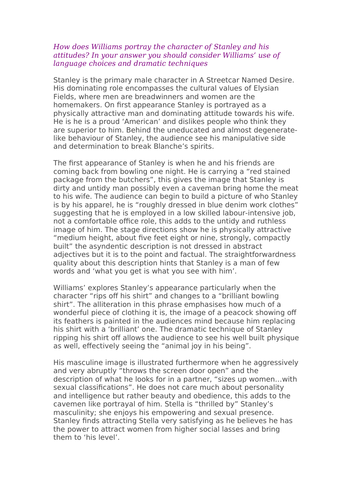 A Streetcar Named Desire Full English A-Level Edexcel Notes | Teaching ...