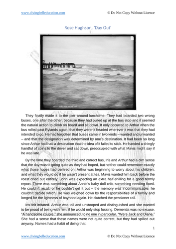 Texts and Human Experience Short Story: Rose Hughson, 'Day Out ...