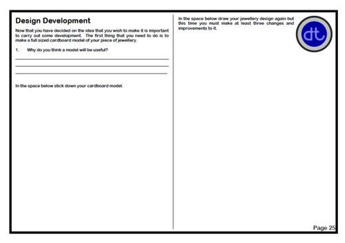KS3 D&T Pewter Casting Booklet | Teaching Resources