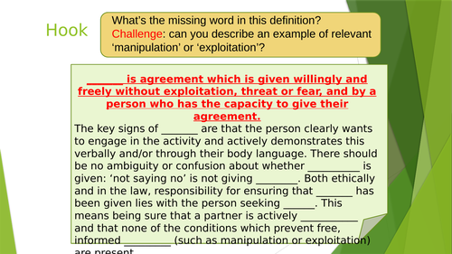 Consent and consequences RSE PSHE for KS4 and KS5 | Teaching Resources