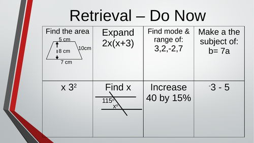 EdExcel GCSE Foundation Unit 8 - Perimeter, Area & Volume | Teaching ...