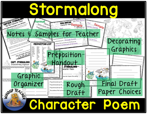 Captain Stormalong Character Poem Activity | Teaching Resources