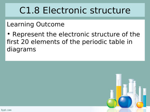 C1 Atomic Structure: Electronic Structure | Teaching Resources