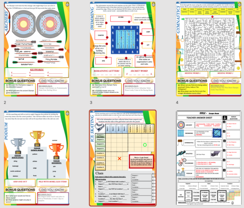 Paris Summer Olympics 2024 Escape Room | Teaching Resources