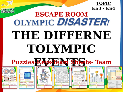 Sports and the Olympics Escape Room | Teaching Resources