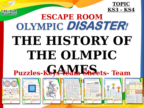 Olympic Games History Escape Room | Teaching Resources