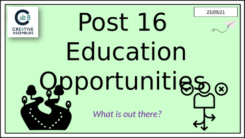 Post 16 options - Assembly | Teaching Resources