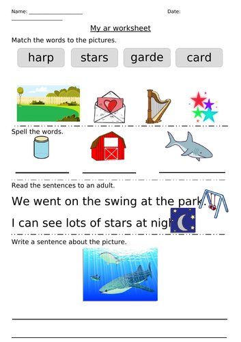 Differentiated Phonics Sheet Bundle - ar or ur ow oi | Teaching Resources