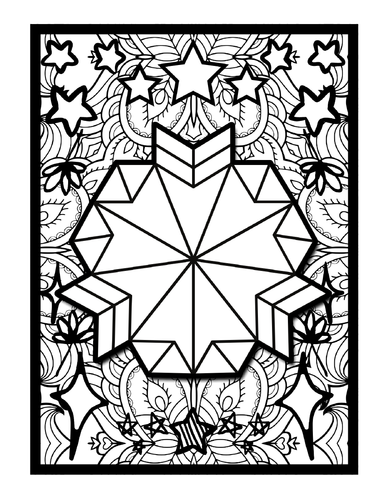 Geometric Shapes Mindfulness Mandala Colouring Pages, Printable ...