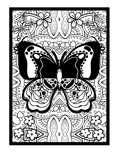 Butterflies Mindfulness Mandala Colouring Pages, Insects Colouring ...