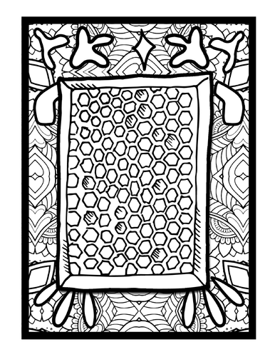 Beekeepers Mindfulness Mandala Colouring Pages, Honey Farmers Printable ...