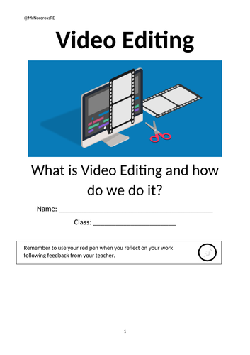 OpenShot Video Editing Scheme of Learning | Teaching Resources