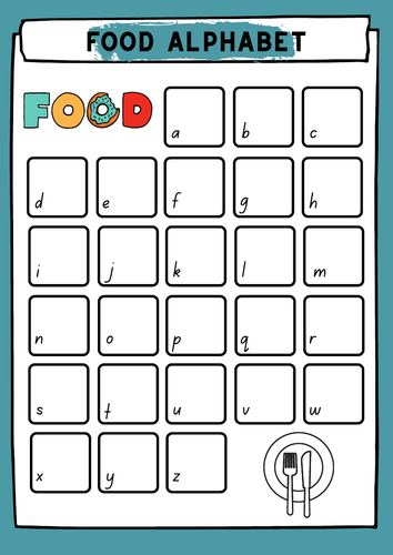 Food alphabet | Teaching Resources