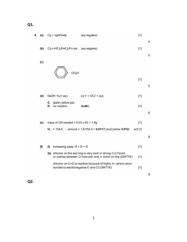 A level Past papers chemistry [9701]-Topic wise | Teaching Resources