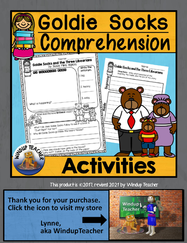 Goldie Socks and the Three Libearians Activity Sheet | Teaching Resources