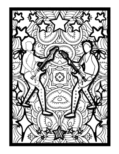 Musician Mindfulness Mandala Colouring Pages, Music Singers Printable ...