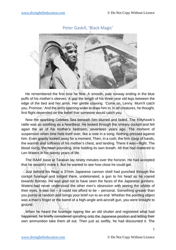 Texts and Human Experience Short Story: Peter Gaskill, 'Black Magic ...