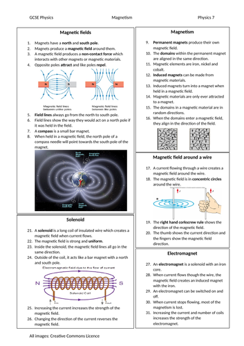 AQA GCSE physics knowledge organiser | Teaching Resources