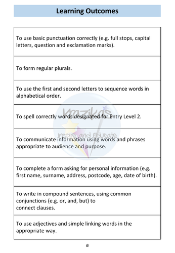 English Functional Skills - Entry Level 2 - Writing Workbook | Teaching ...