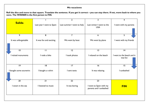 Viva 2 Holidays - Mis vacaciones (8 Worksheets) Spanish KS3 | Teaching ...