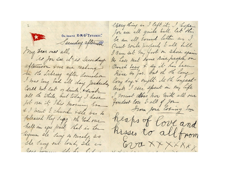 Titanic Letter Writing | Teaching Resources