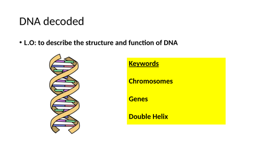 DNA basics | Teaching Resources