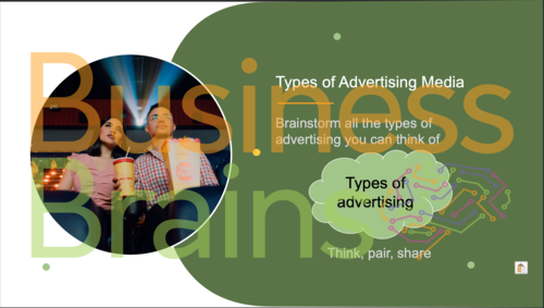 Advertising Lesson Marketing AS Business | Teaching Resources