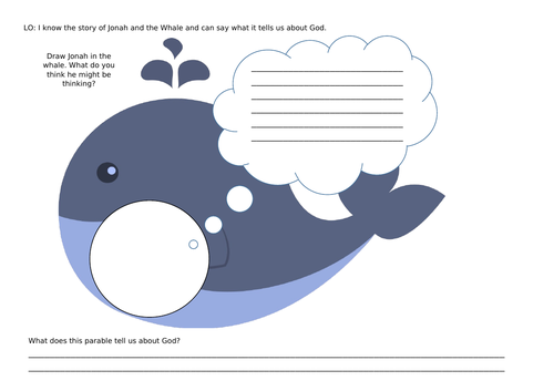 Jonah and the Whale Worksheet | Teaching Resources