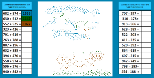 3-digit Addition and Subtraction - Pixel Art Gaming Fan Art | Teaching ...