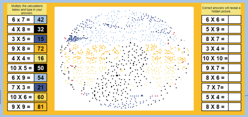 Multiplication and Division to 12 Pixel Art - Sailor Gnome | Teaching ...
